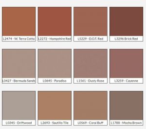 Color Charts & Textures - Shamrock Concrete